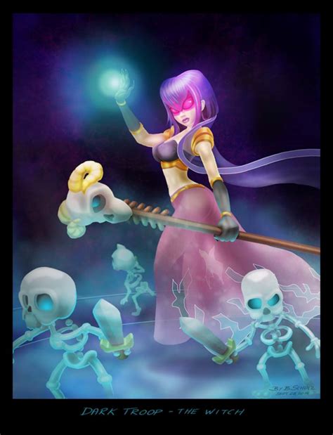 Clash Of Clans Witch By Birgsc On Deviantart Clash Of Clans Clash Of
