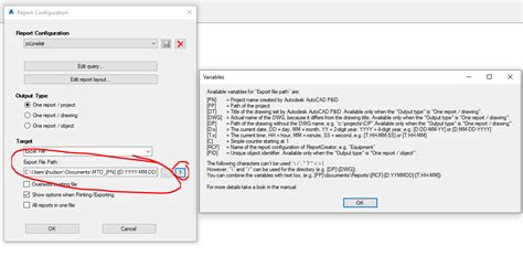 solved report creator relative file path for outputs autodesk