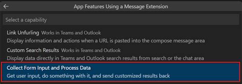 Erweitern Der Nachrichtenerweiterung Auf Outlook Teams Microsoft Learn