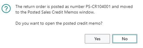 Creating A Return Sales Order In Dynamics 365 Business Central Stoneridge Software