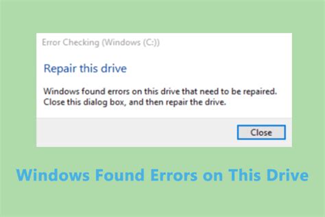 How To Fix Windows Found Errors On This Drive