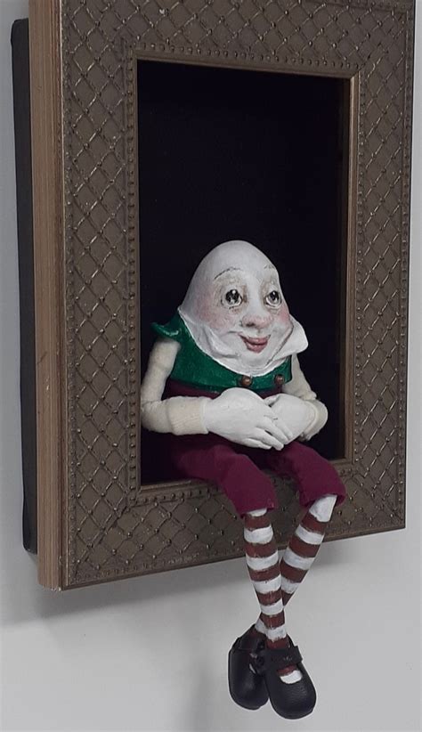 Humpty Dumpty Sculpted Figuredoll In Shadowbox Etsy