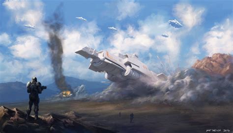 Concept Art Crashed Ship