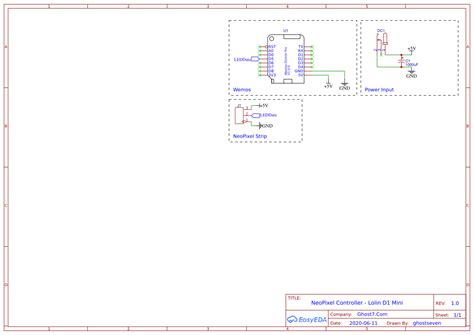 NeoPixel LED Strip Controller OSHWLab