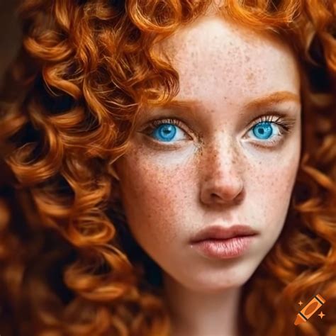 Stunning Portrait Of A Redhead With Freckles On Craiyon