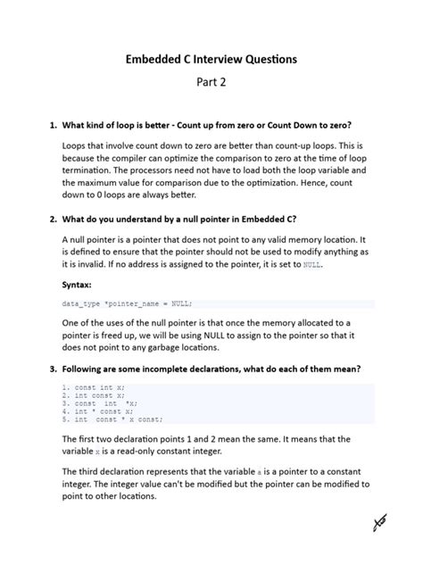 embedded c interview question pdf