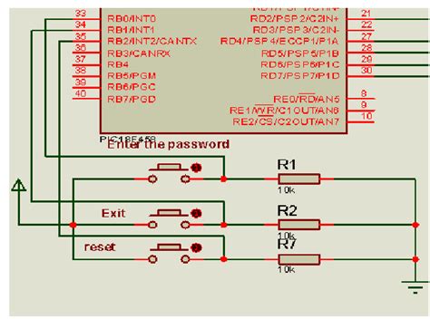 Push Button Connection In The Project Download Scientific Diagram