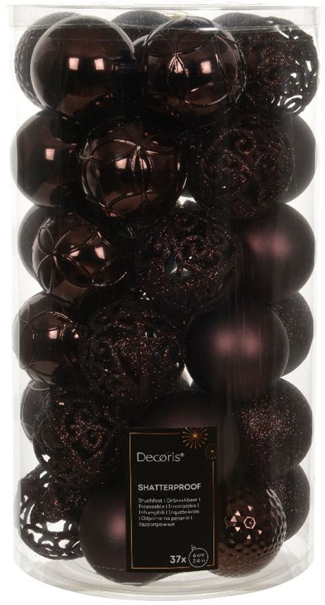 Decoris ნაძვის ხის სათამაშო ბურთები 37 ცალი Veli Store