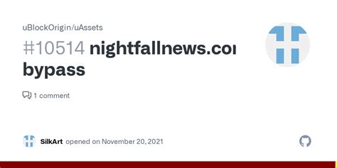 Nightfallnews Bypass Issue 10514 UBlockOrigin UAssets GitHub