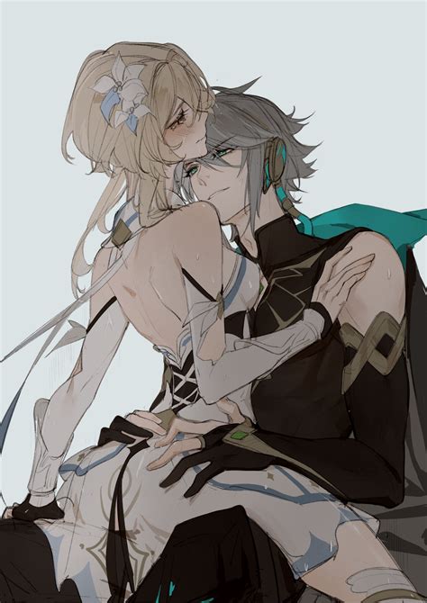 Lumine And Alhaitham Genshin Impact Drawn By Aomaxuanzexuexi