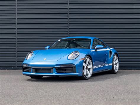 South Sea Blue Porsche 911 Turbo 50 Years Edition 992
