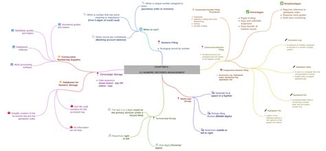 Chapter 5 51 Numeric Records Management Coggle Diagram
