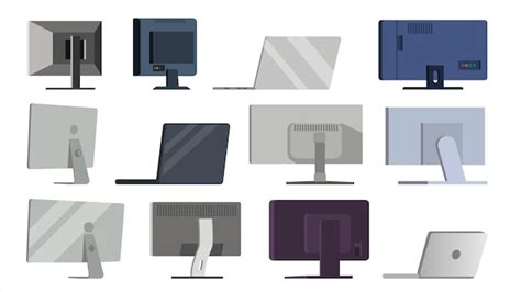 Premium Vector Monitor Set Vector