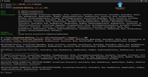 Powershell Convert Shared Folder Permissions Sddl To Readable Format