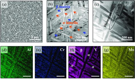 The Microstructure Of Ti 45551 Alloy After Two Stage Aging A Optical Download Scientific
