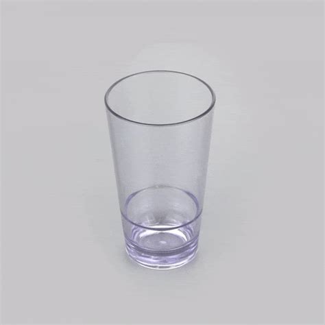 Bev Tek 16 Oz San Plastic Pint Glass Stackable 3 12 X 3 12 X 5