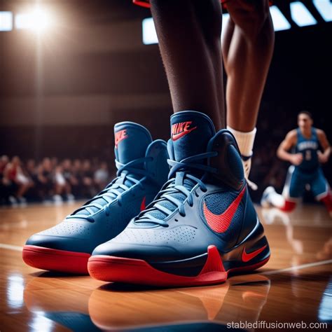 Nike Basketball Shoes In Use Stable Diffusion 在线