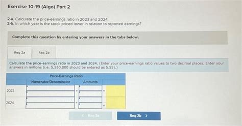 Solved Required Information Exercise 10 19 Algo Calculate Chegg Com