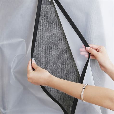 Badu Bg Висящи дрехи Прахоустойчив капак Прозрачна чанта за домашно съхранение Органайзер