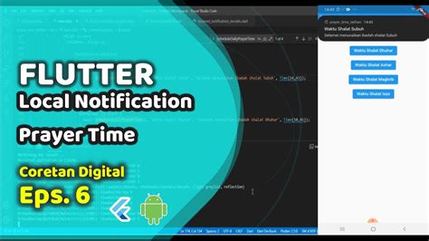 Flutter 6 Flutter Local Notification Tutorial Prayer Time Basic Merapihkan Source Code