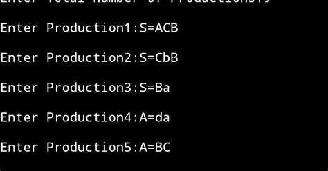 Rare Programming Codes Grammar First Function In Compiler