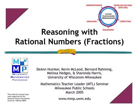 Ppt Reasoning With Rational Numbers Fractions Powerpoint Presentation Id