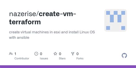 GitHub Nazerise Create Vm Terraform Create Virtual Machines In Esxi And Install Linux OS With