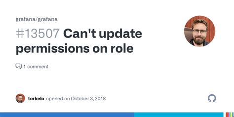 Cant Update Permissions On Role · Issue 13507 · Grafanagrafana · Github