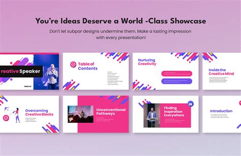 Creative Speaker Template In PPT PDF Google Slides Apple Keynote Download Template Net