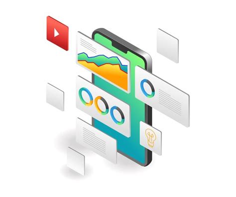 Premium Vector Illustration Isometric Concept Business Investment Company Income Analyst Data