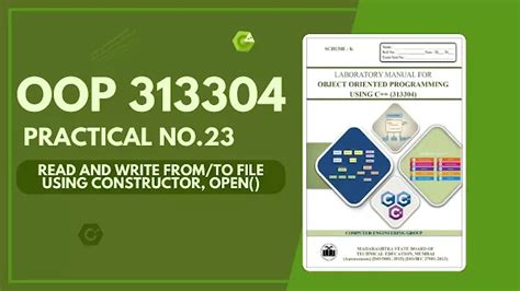 Oop 313304 Practical No23 Write Programs To Read And Write Fromto