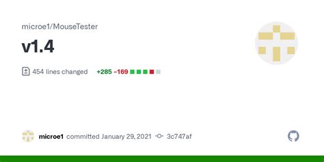 v1 4 · microe1 mousetester 3c747af · github