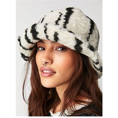 Free People Accessories Free People Shaggy Sherpa Bucket Hat White