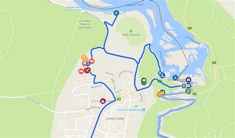 Victoria Falls Map