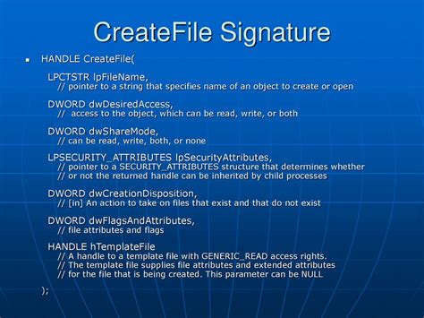 the createfile function ppt download