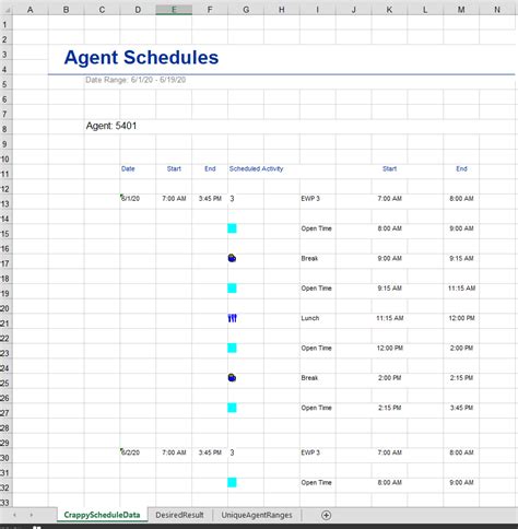 Excel How Can I Work With This Poorly Formatted Report To Create A