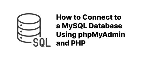 phpMyAdmin 및 PHP를 사용하여 MySQL 데이터베이스에 연결하는 방법 Leapcell
