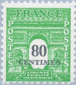 Stamp Arc De Triomphe Franceliberty Ytfr 706mifr 653snfr 523e