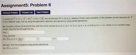 solved assignment5 problem 6 previous problem problem list