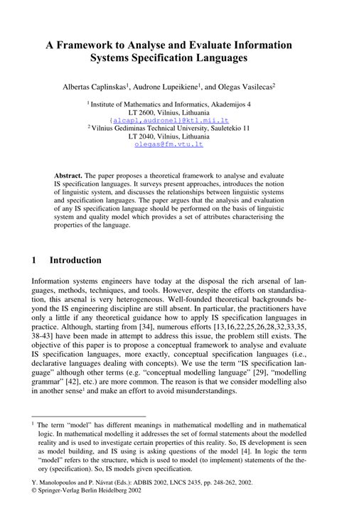 pdf a framework to analyse and evaluate information systems