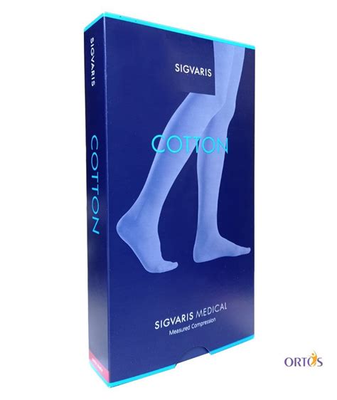Чулки компрессионные Sigvaris 1 класс компрессии, серия Cotton, с ...