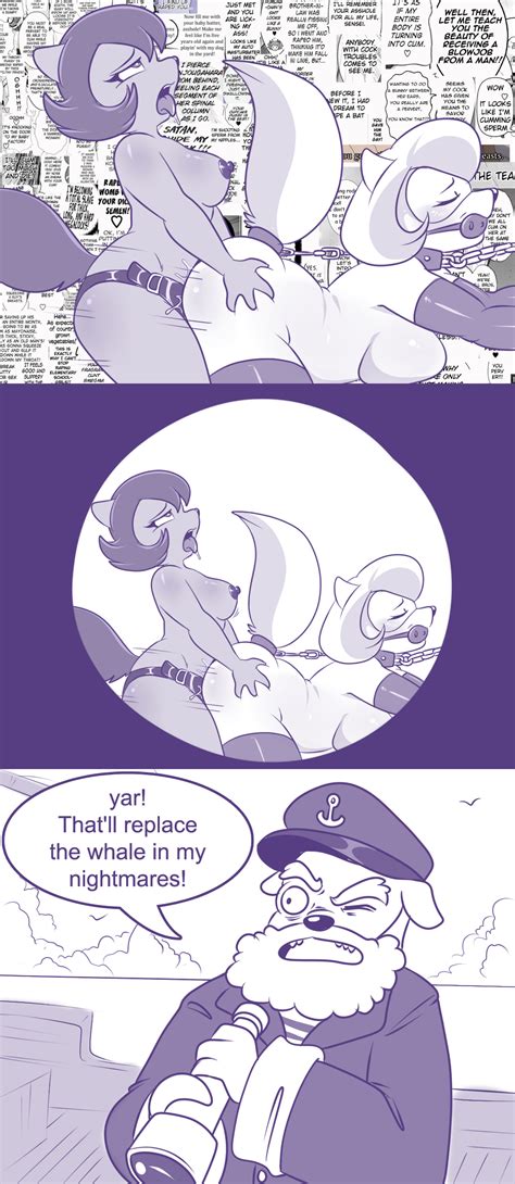 Rule 34 All Fours Anthro Avian Beard Belt Bird Black And White Black Eyes Blush Breasts