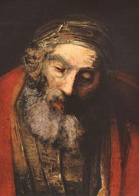 돌아온 탕자 The Return Of The Prodigal Son 세부그림 1669 Oil On Canvas The