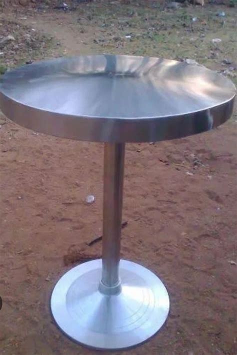 Stainless Steel Round Stand Table At ₹ 8500 In Ahmedabad Id 2854730562433