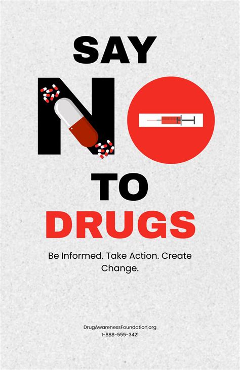 Free Drug Awareness Poster Templates To Edit Online