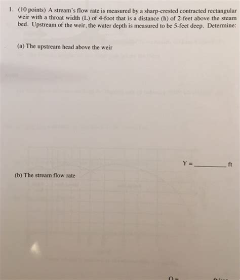 solved i 10 points a stream s flow rate is measured by a