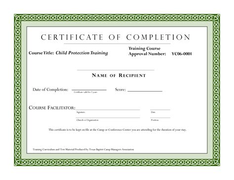 Class Completion Certificate Template 10 Examples Of Professional