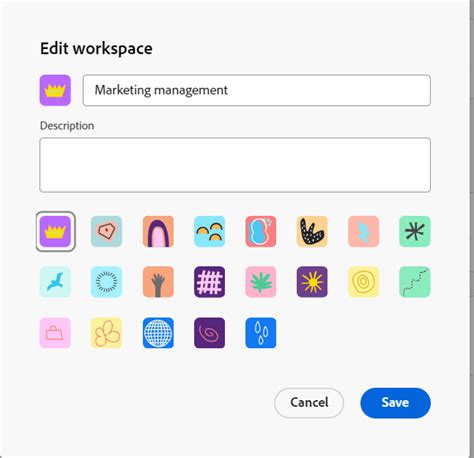 Edit Workspaces Adobe Workfront
