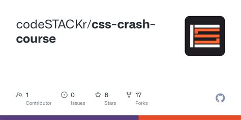 Github Codestackrcss Crash Course