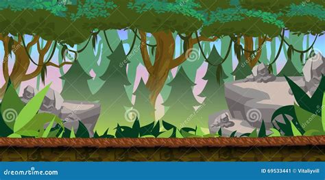 Forest Game Background Stock Vector Illustration Of Forest 69533441